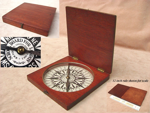Scientific Collectables for antique desk top compasses by W W Hooper London