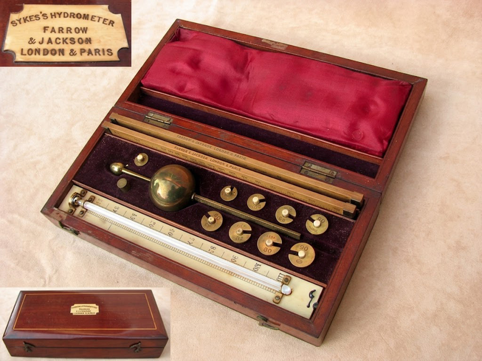 Scientific Collectables for 19th century Sikes hydrometers by Farrow ...