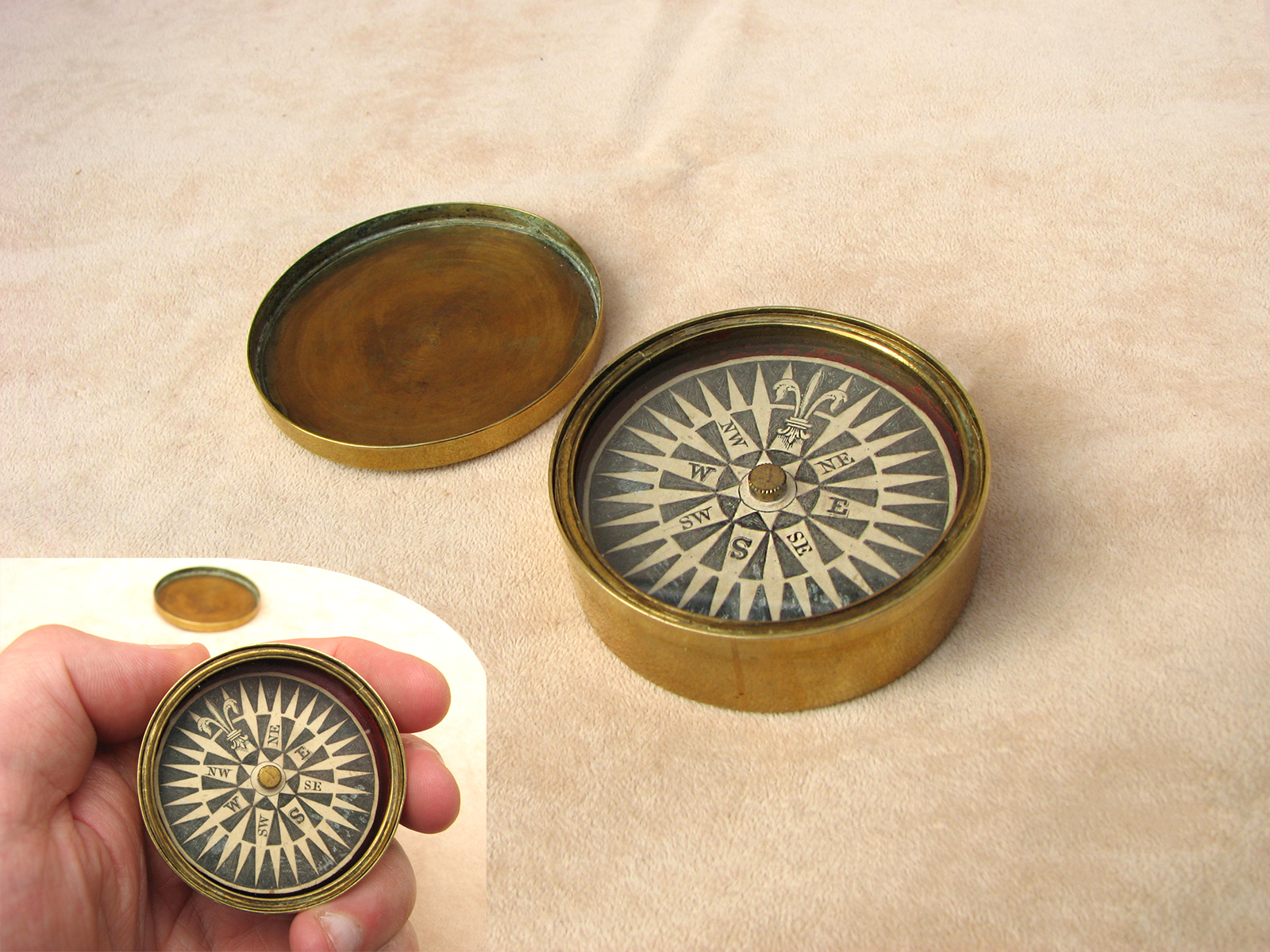 Scientific Collectables for 19th century brass cased domed compasses