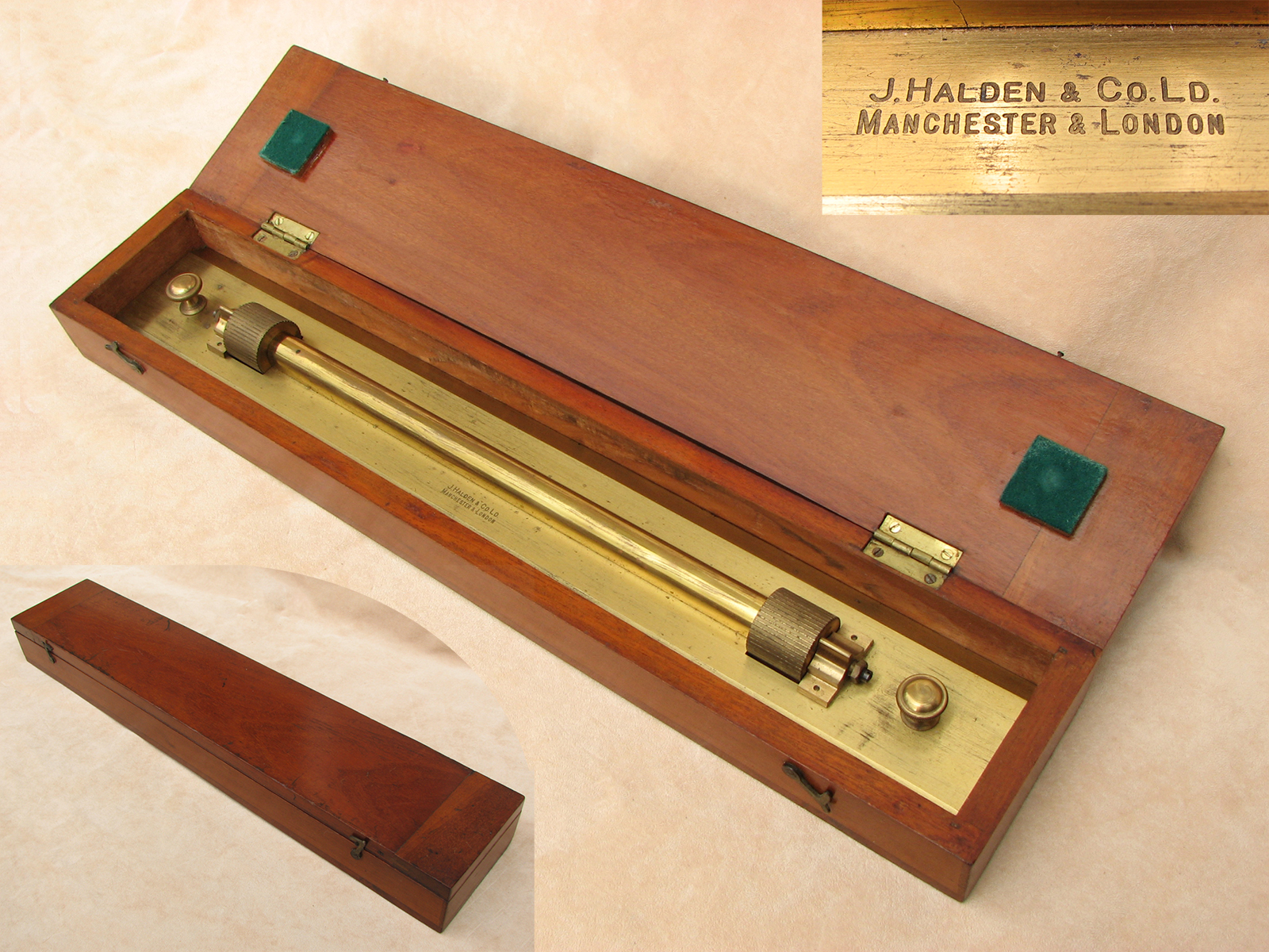 Scientific Collectables for J Halden & Co brass navigational rolling rules