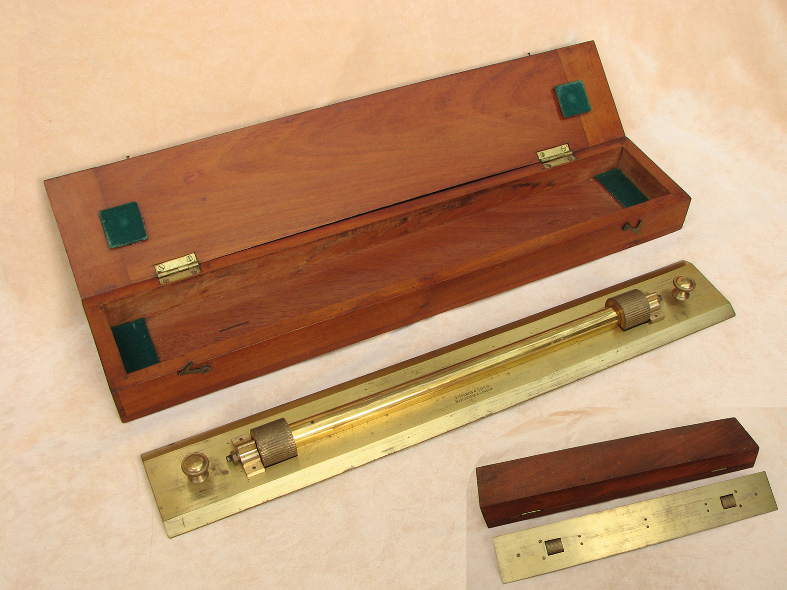 Scientific Collectables for J Halden & Co brass navigational rolling rules