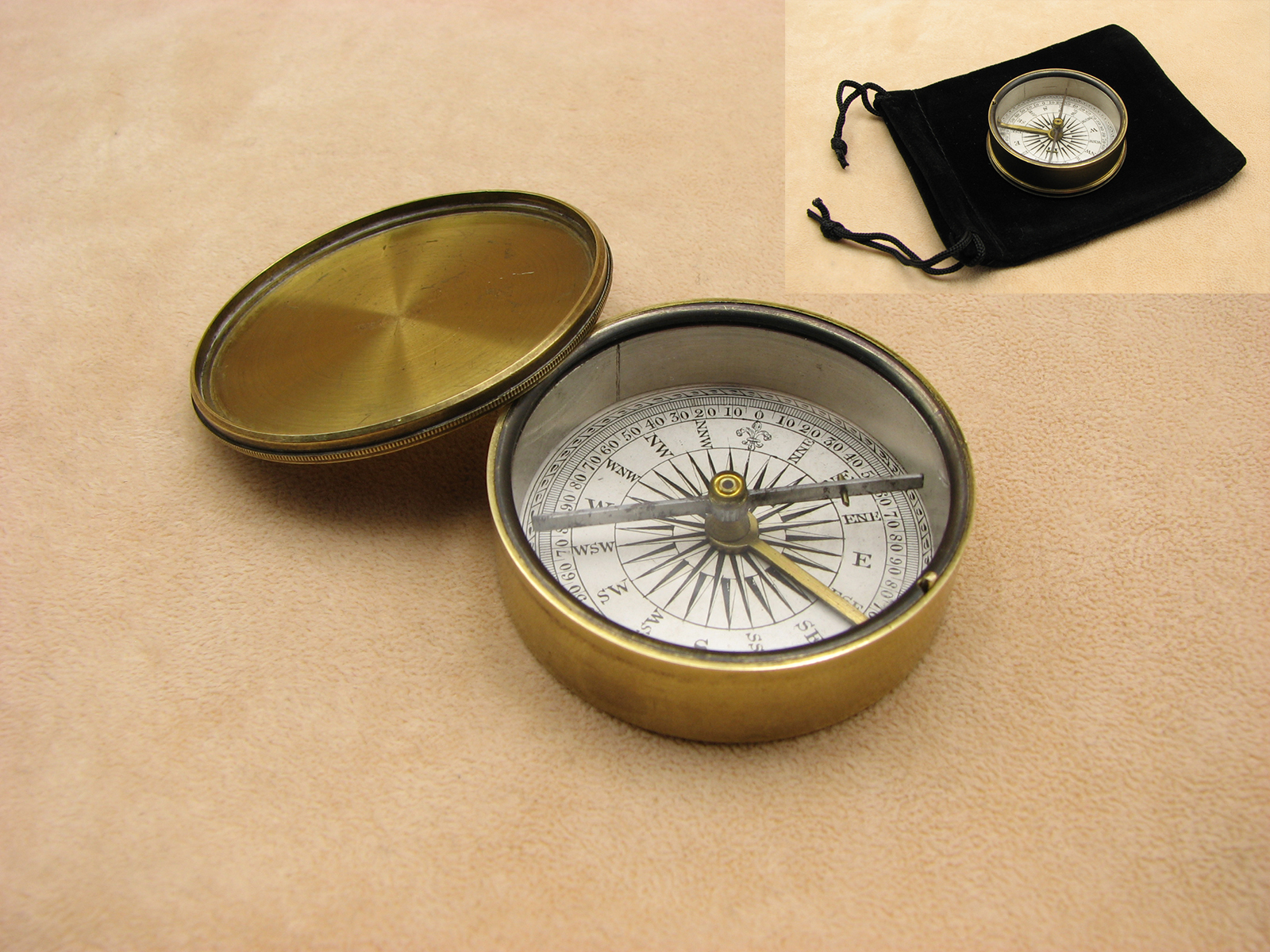 Scientific Collectables for 19th century Georgian brass cased compasses