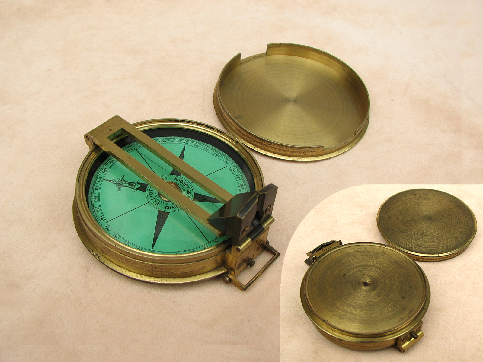Scientific Collectables for Mid 19th century prismatic sighting compass ...
