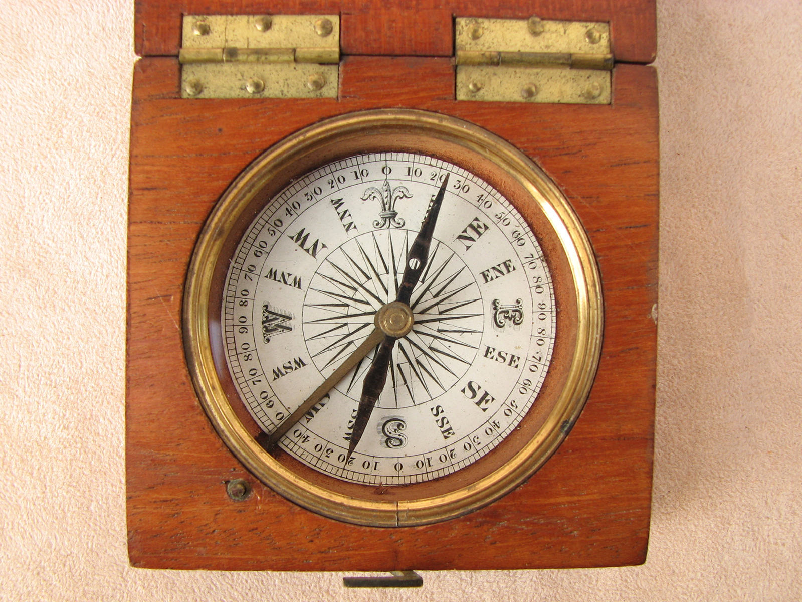 Scientific Collectables for Early Victorian mahogany cased pocket compasses