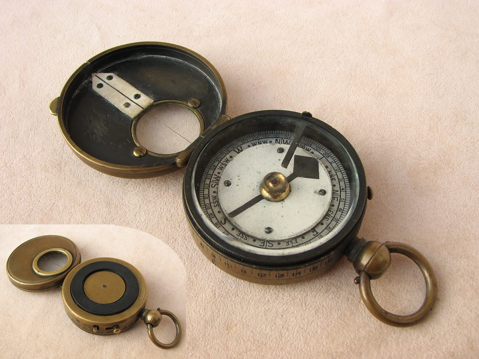 Scientific Collectables for Lawrence & Mayo brass cased marching compasses