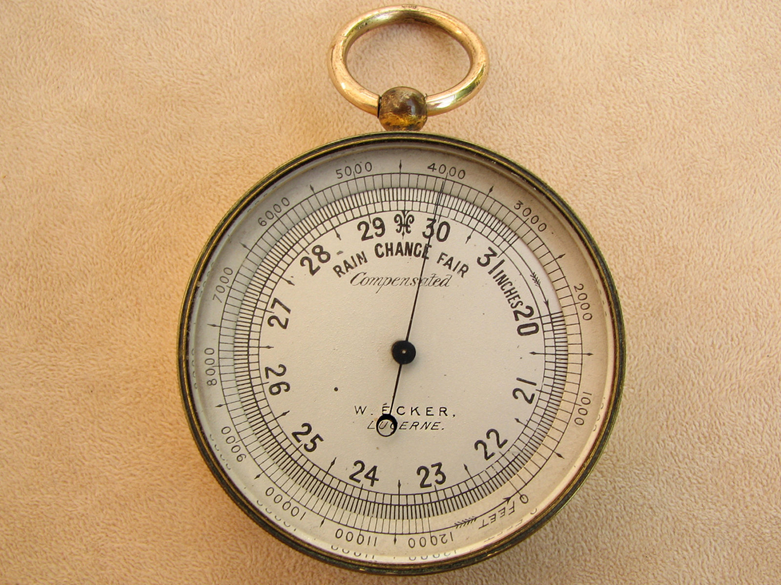 Scientific Collectables for 19th Century Swiss W Écker pocket barometers