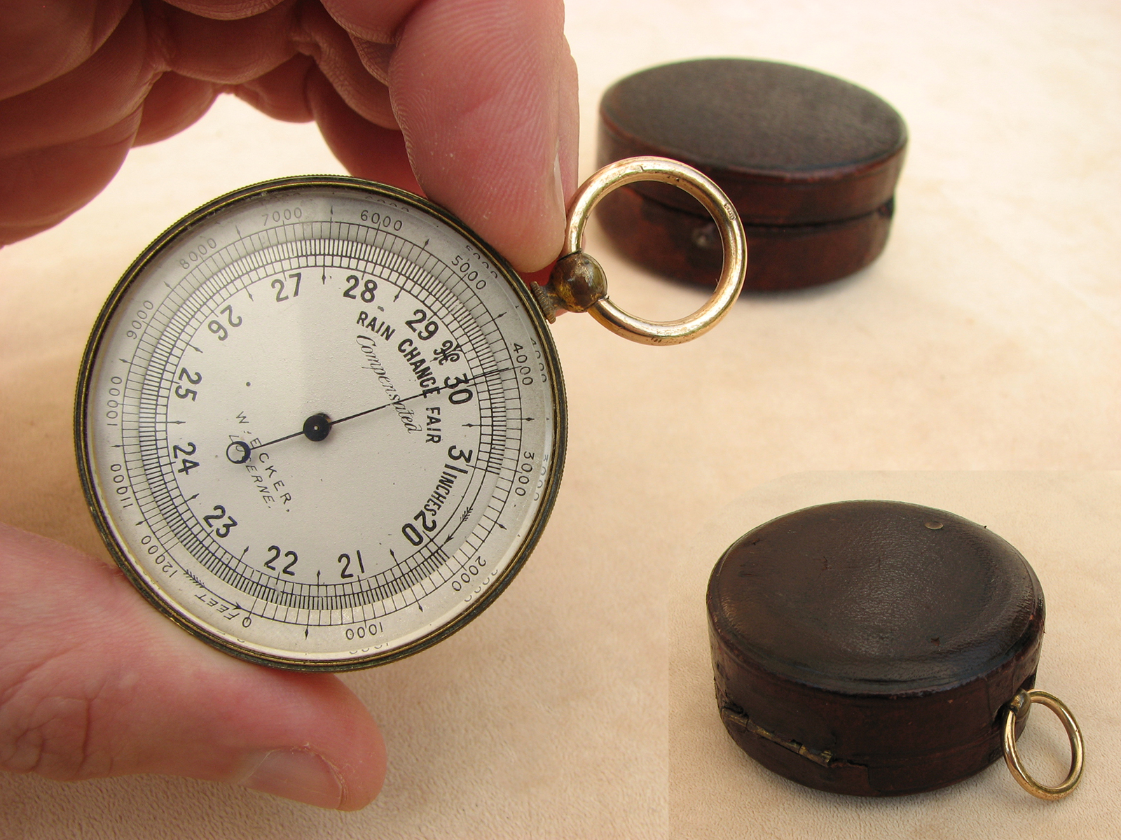 Scientific Collectables for 19th Century Swiss W Écker pocket barometers