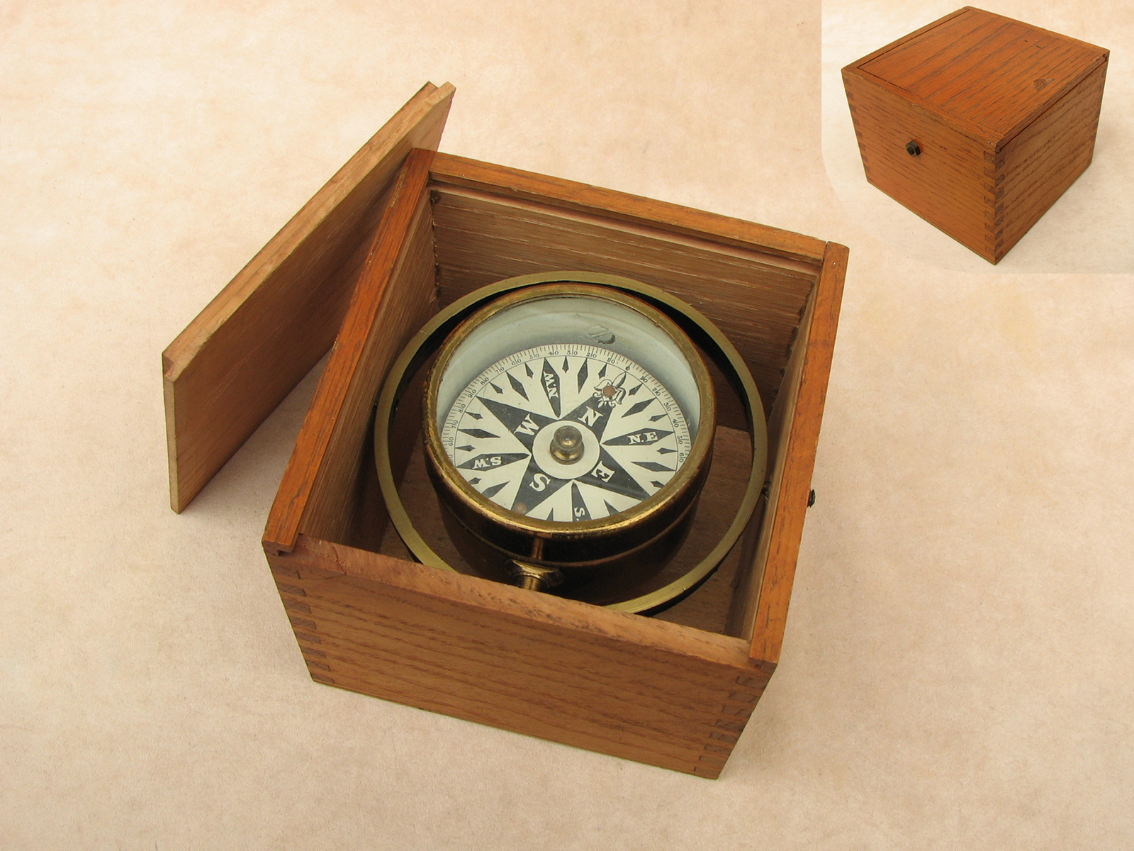 Scientific Collectables for 19th century Mariners gimbal mounted small ...