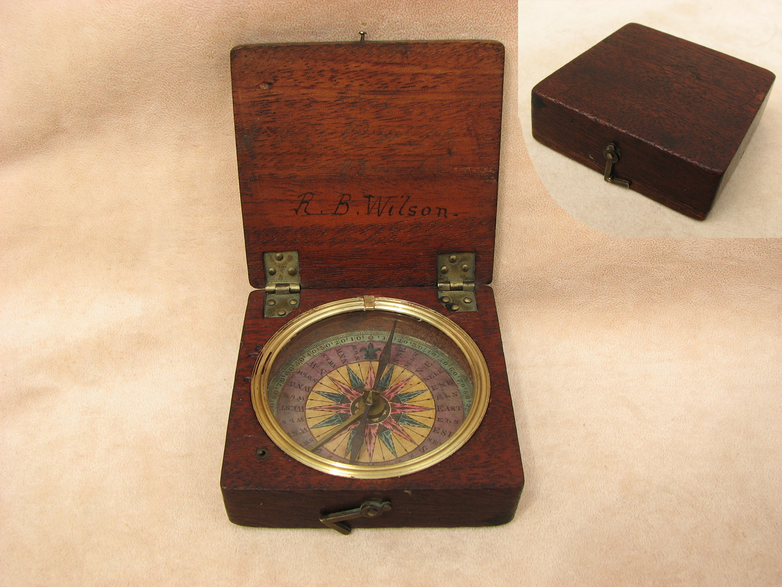 Scientific Collectables for early Georgian hand drawn mahogany cased ...