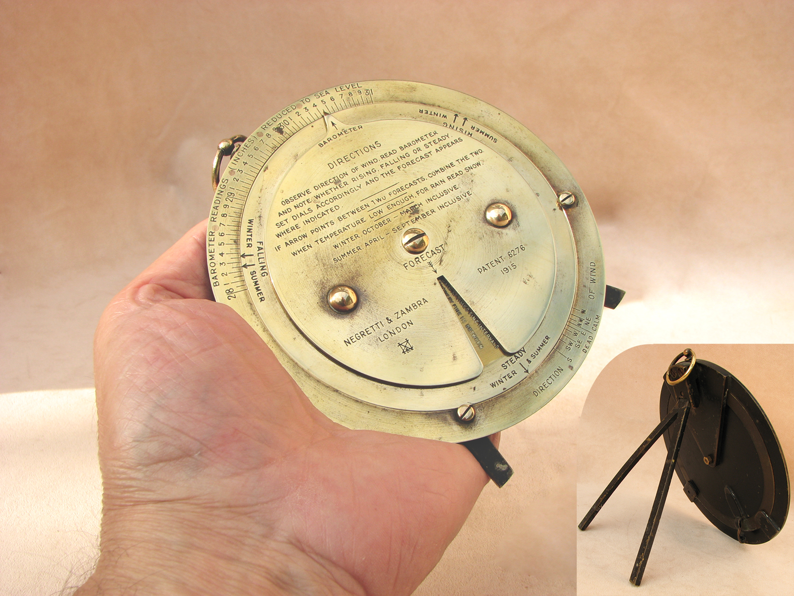 Scientific Collectables for Negretti & Zambra Brass Weather forecasters