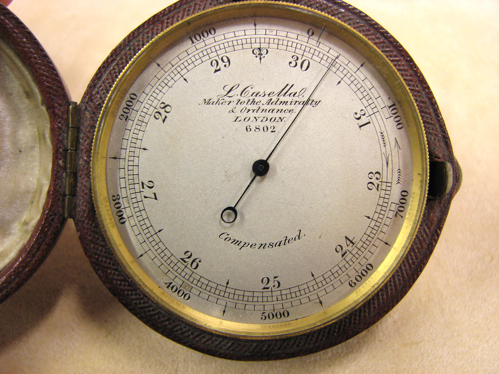Scientific Collectables for 19th century L Casella pocket barometers